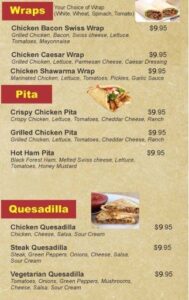Menus – Nikos Deli and Grill